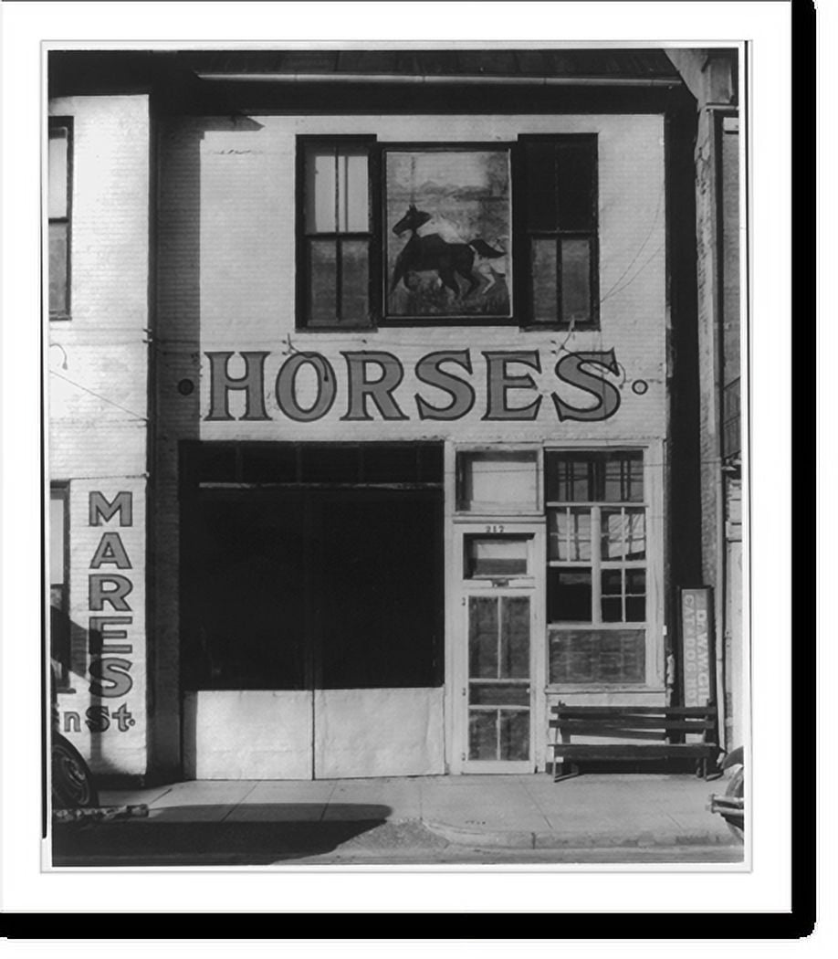 Historic Print, [Livery stable, Natchez, Miss., March 1935], 16" x 20 ...