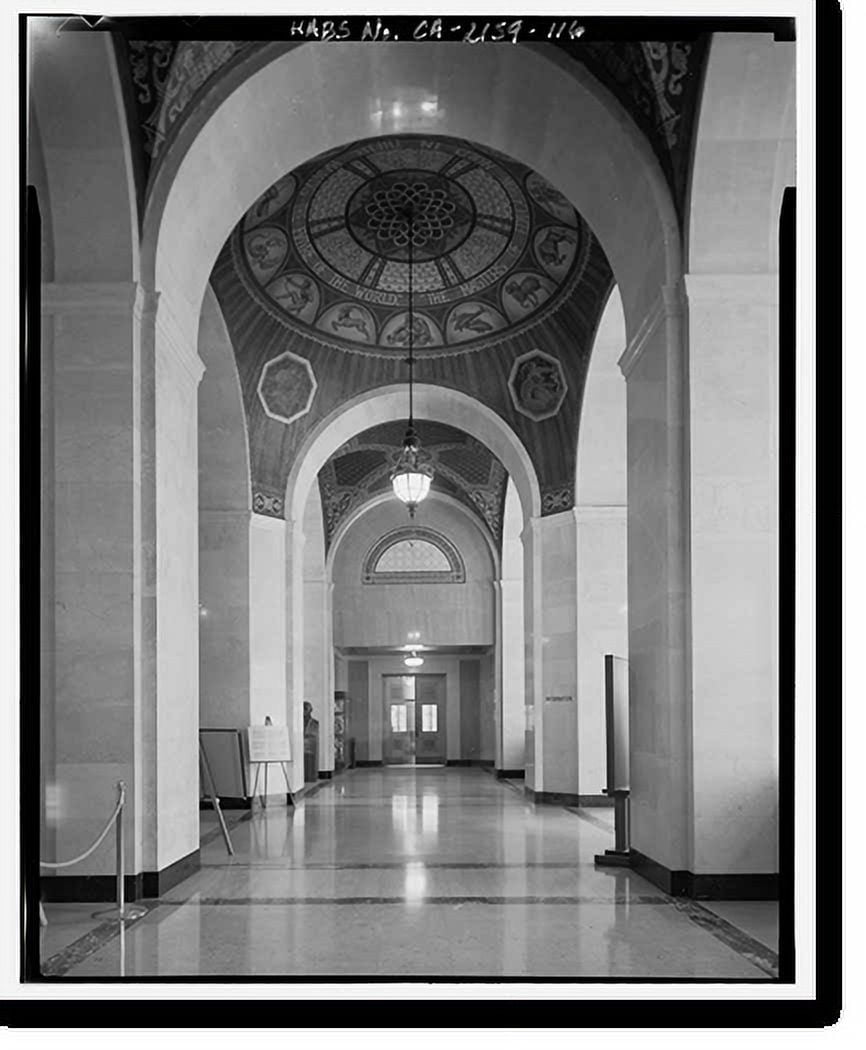 Historic Print, Los Angeles City Hall, 200 North Spring Street, Los ...