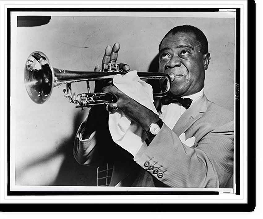 Historic Print, [Louis Armstrong, head-and-shoulders portrait, facing ...