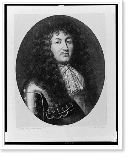 Historic Print, [Louis XIV, King of France, head-and-shoulders portrait ...
