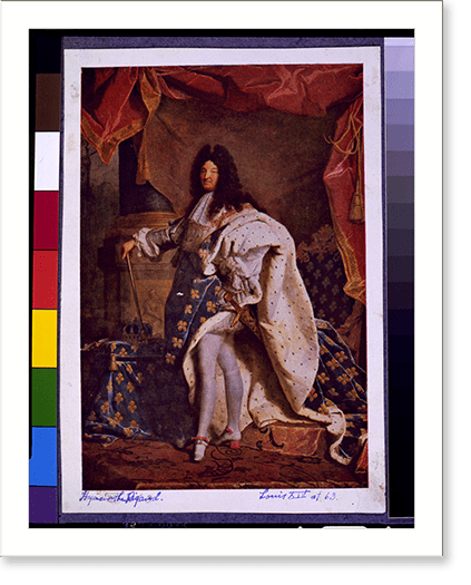 Historic Print, [Louis XIV at 63, full-length portrait, standing ...