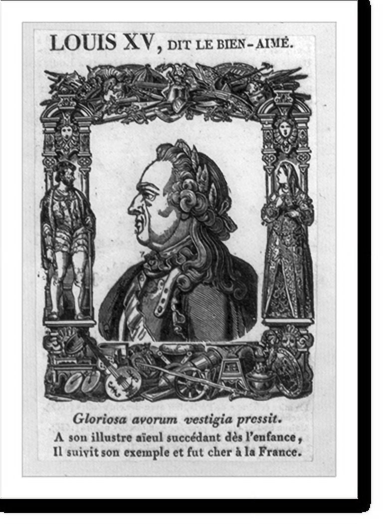 Historic Print, Louis XV, King of France, 1710-1774, 18" x 24 ...