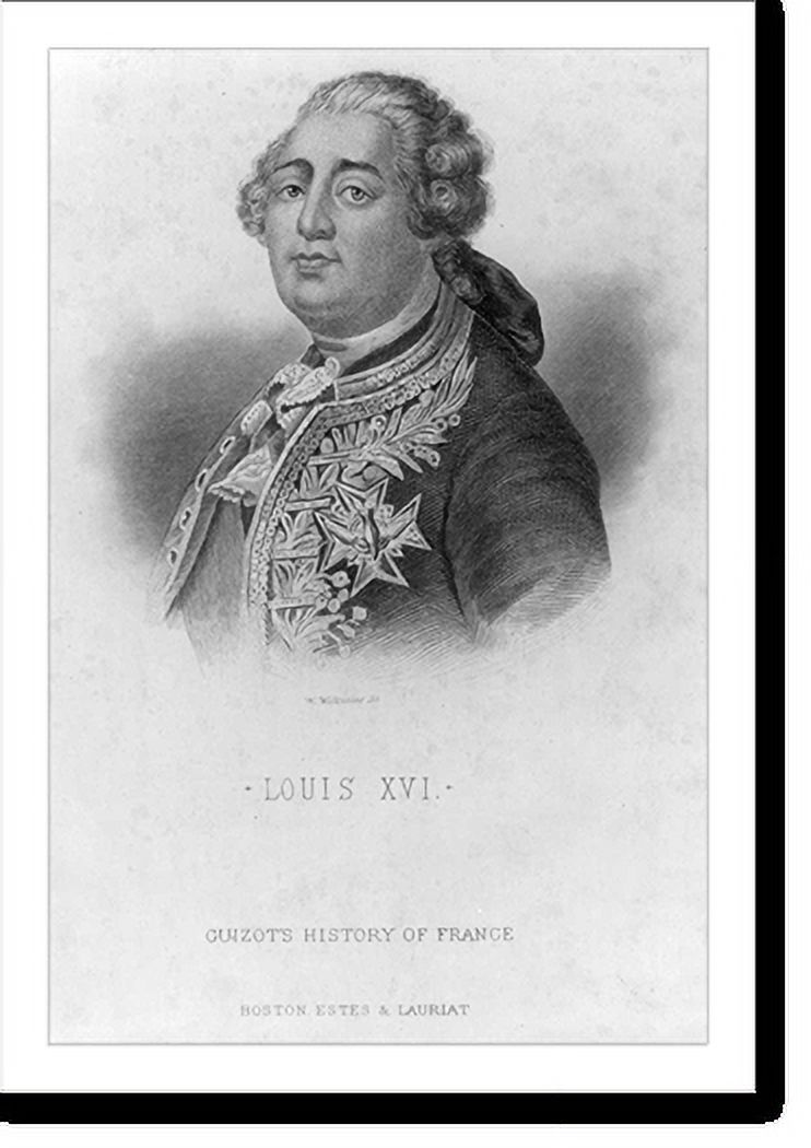 Historic Print, [Louis XVI, King of France, 1754-1793, head-and ...