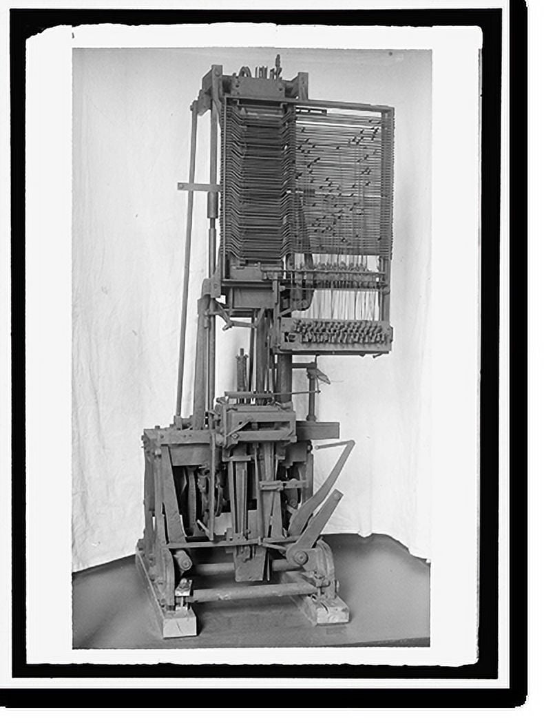 Historic Print, MERGENTHALER, OTTMAR, 2ND LINOTYPE MACHINE WITH BAND ...