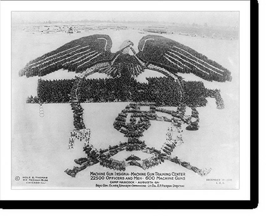 Historic Print, Machine Gun Insignia; Machine Gun Training Center ...