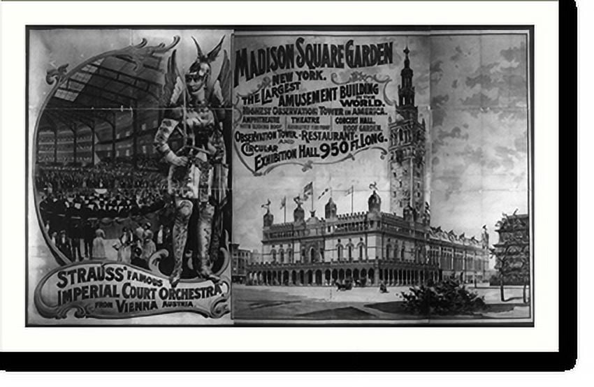 Historic Print, Madison Square Garden New York The largest amusement ...