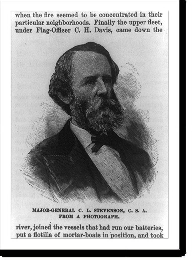 Historic Print, [Major-General Carter Littlepage Stevenson, head-and ...