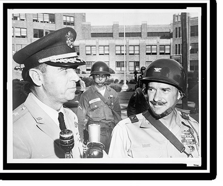 Historic Print, [Major General Edwin A. Walker (left) with Col. William ...