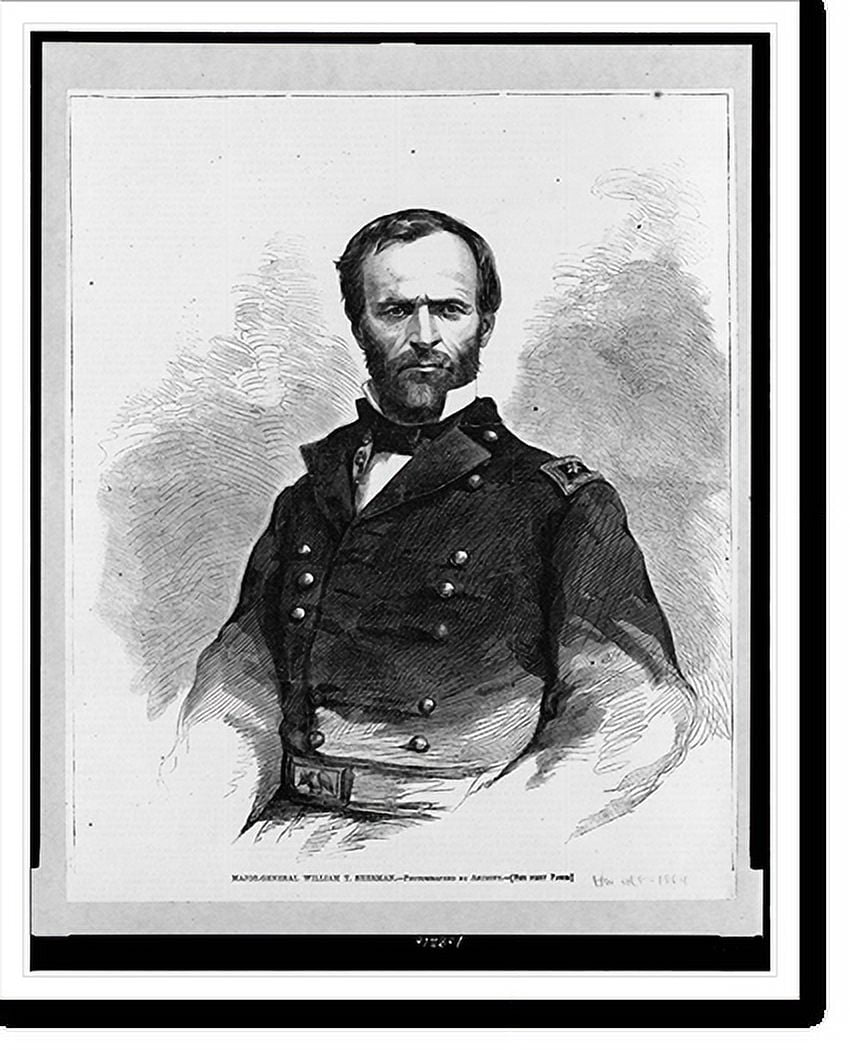 Historic Print, Major-General William T. Sherman.photographed by ...