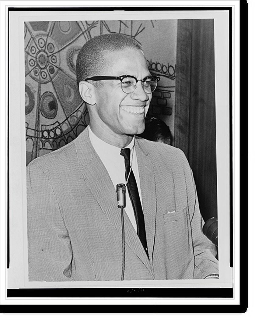 Historic Print, [Malcolm X, half-length portrait, facing right].World ...