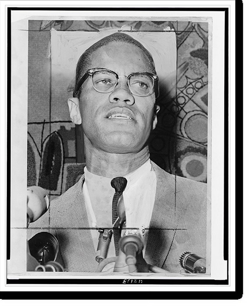 Historic Print, [Malcolm X, head-and-shoulders portrait, facing ...