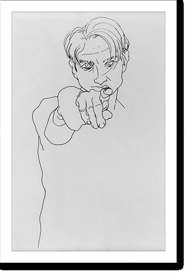 Historic Print, [Man pointing finger], 16" x 20" - Walmart.com