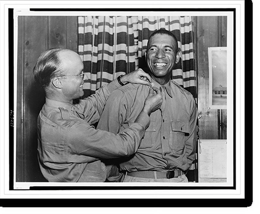 Historic Print, [Man putting insignia on another man, Tuskegee Army Air ...