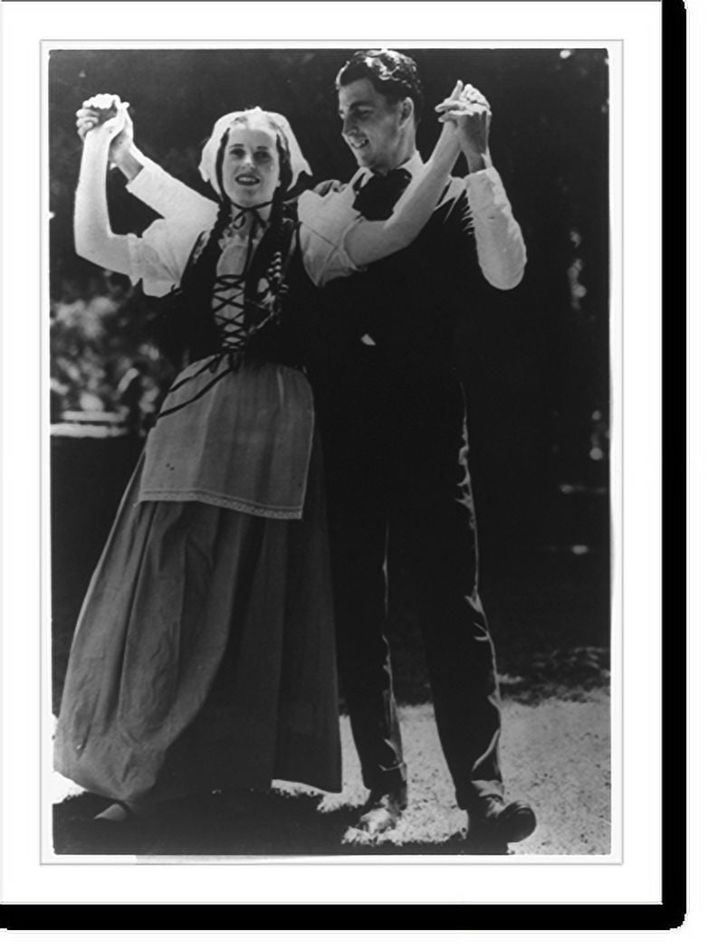 Historic Print, [Man and woman of the Acadian country in America, in ...