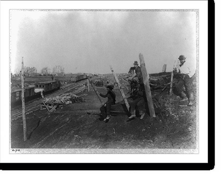 Historic Print, Manassas Junction, Va., after its evacuation by the ...