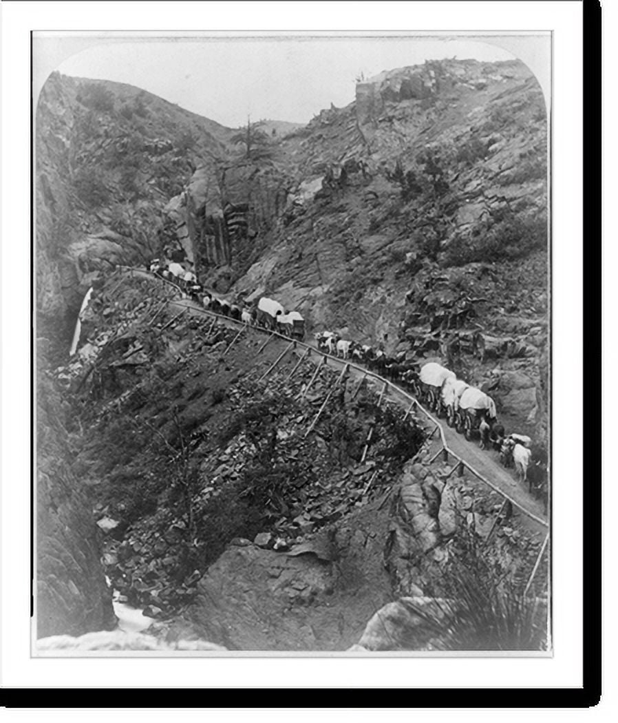 Historic Print, Manitou and Vicinity. Indian Supply Train in Ute Pass ...