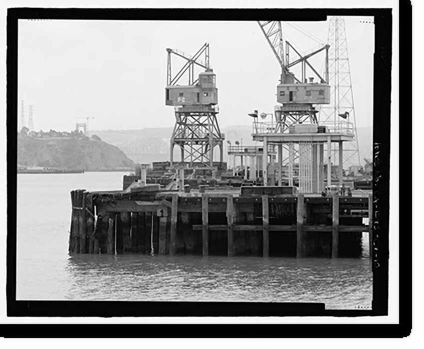 Historic Print, Mare Island Naval Shipyard, Finger Piers 22 & 23 ...