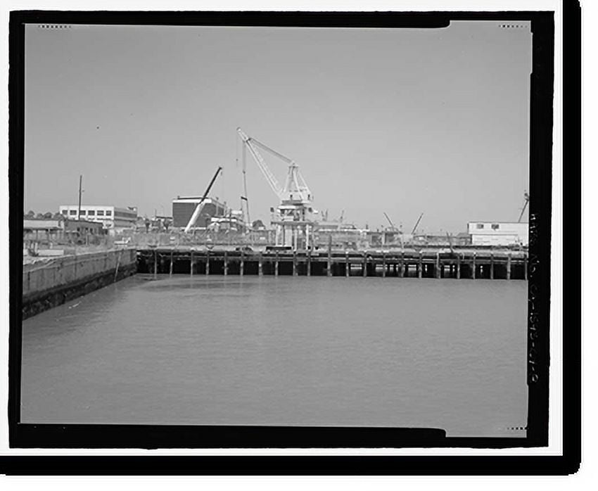 Historic Print, Mare Island Naval Shipyard, Finger Piers 22 & 23 ...