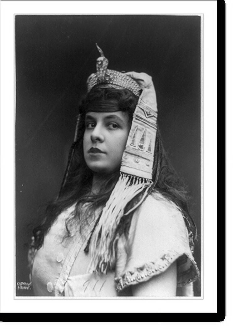 Historic Print, [Maria Gay, head-and-shoulders portrait, facing left ...