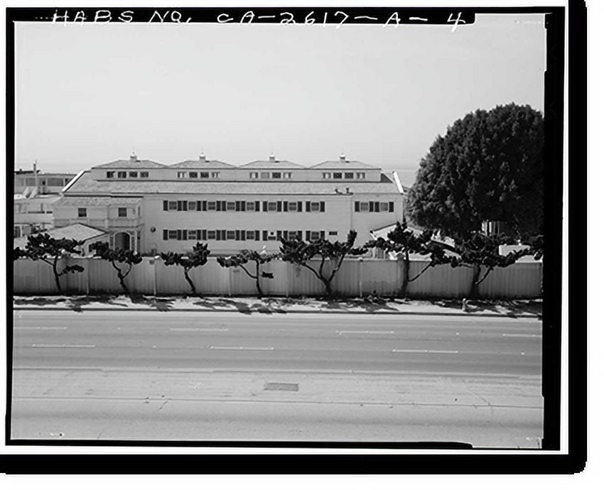 Historic Print, Marion Davies Estate, Fence & Bulkhead, 415 Pacific ...