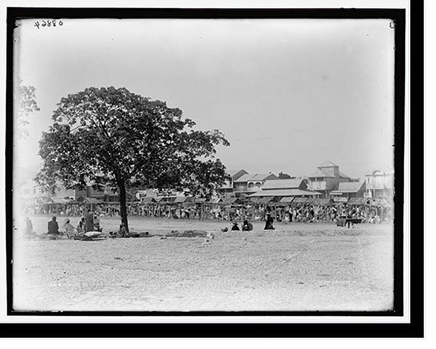 Historic Print, Market Day, Port-au-Prince, Hayti [sic], W.I., 18" x 24" - Walmart.com