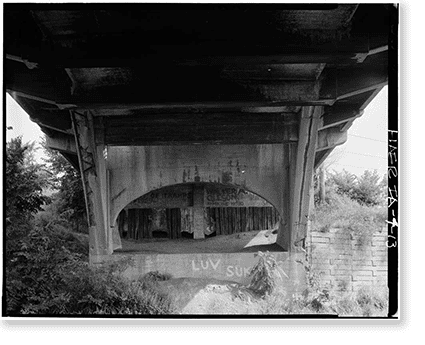 Historic Print, Marsh Rainbow Arch Bridge, West Eighth Street North ...