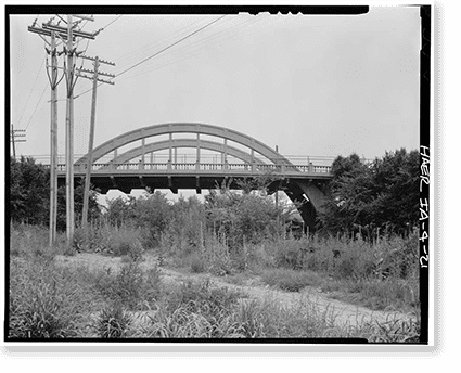 Historic Print, Marsh Rainbow Arch Bridge, West Eighth Street North ...