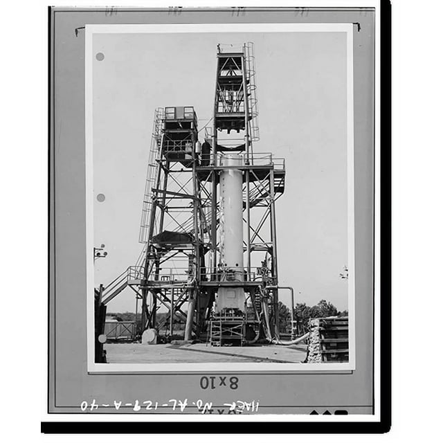 Historic Print, Marshall Space Flight Center, Redstone Rocket (Missile ...