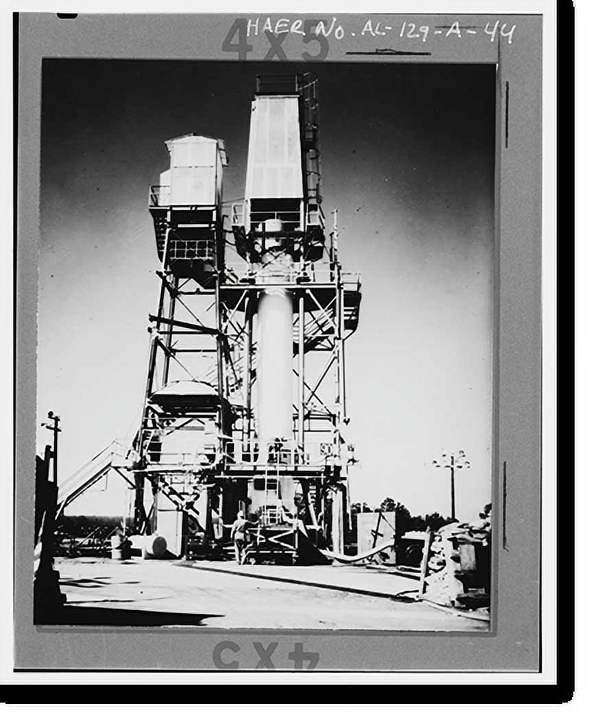 Historic Print, Marshall Space Flight Center, Redstone Rocket (Missile ...