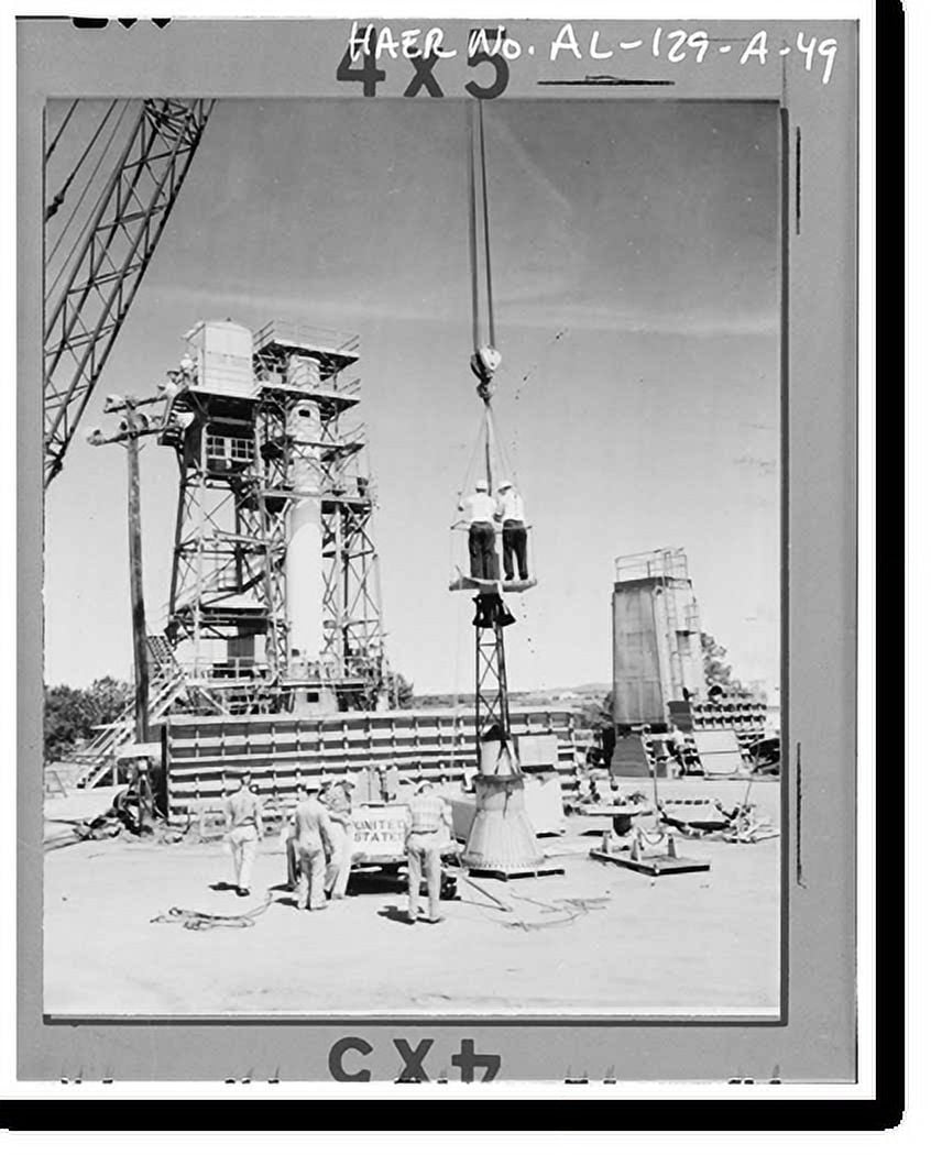 Historic Print, Marshall Space Flight Center, Redstone Rocket (Missile ...