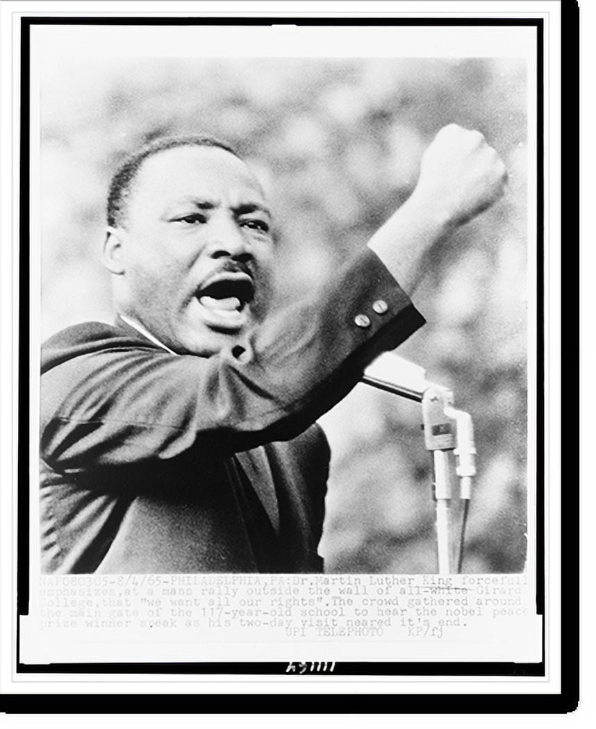Historic Print, [Martin Luther King, Jr., half-length portrait, facing ...