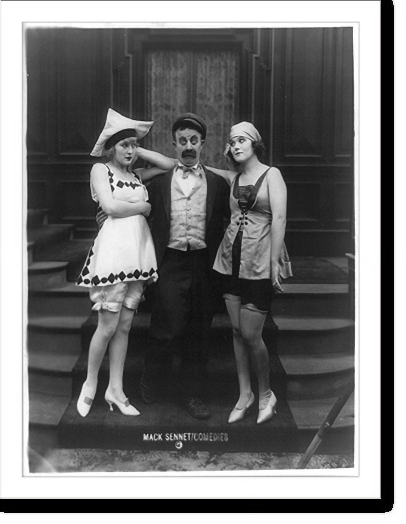 Historic Print, Marvel Rea (left), Chester Conklin and Peggie Cloud ...