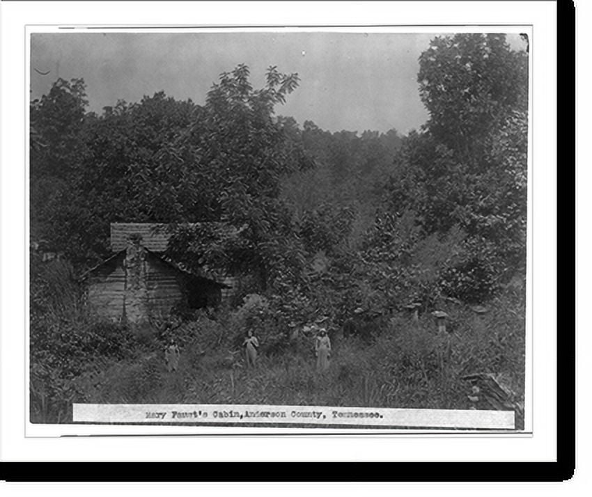 Historic Print, [Mary Faust's cabin, Anderson County, Tennessee. Man ...