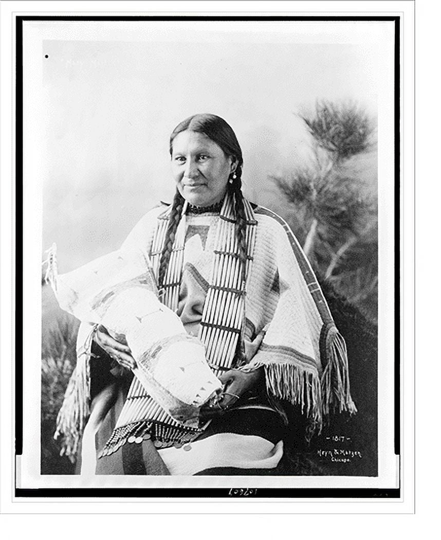 Historic Print, [Mary Martin, Indian, three-quarter length portrait ...