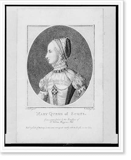 Historic Print, Mary Queen of Scots.S. Harding, delt. ; E. Harding ...