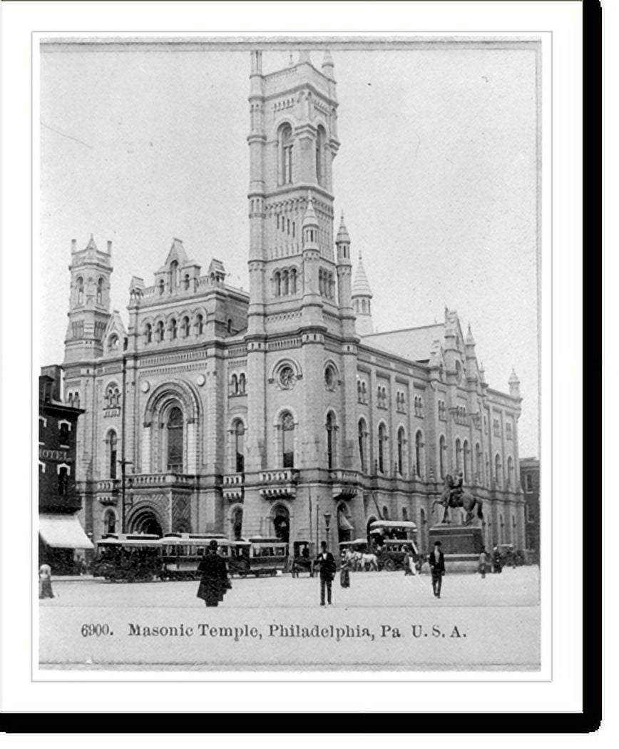 Historic Print, Masonic Temple, Philadelphia, Pa., 16" x 20" - Walmart.com