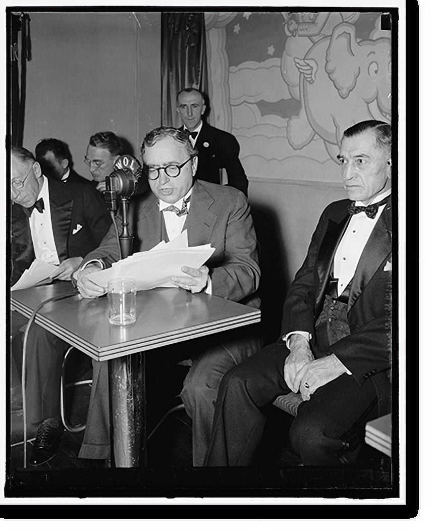 Historic Print, Mathew Wall, National Chairman, Labor's Committee for ...