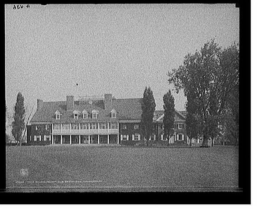 Historic Print, Men's building, Manheim Club, Germantown, Philadelphia ...
