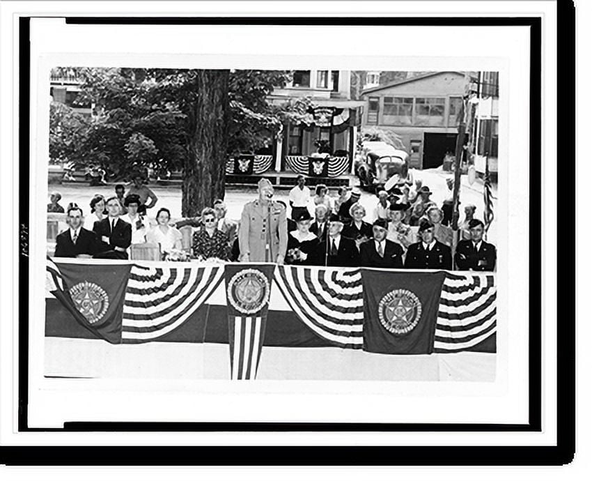 Historic Print, [Merritt Edson, half-length portrait, standing at ...