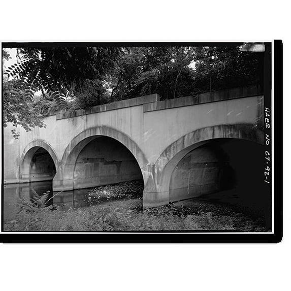 Historic Print, Merritt Parkway, Norwalk River Bridge, Spanning Norwalk ...