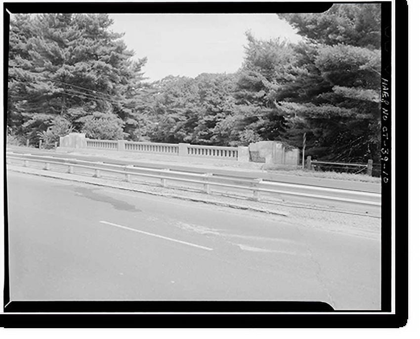 Historic Print, Merritt Parkway, Wilton Road Bridge, Spanning Wilton ...