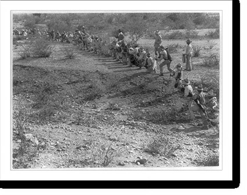 Historic Print, [Mexican revolution, 1913-1914: skirmish line of Mayan ...