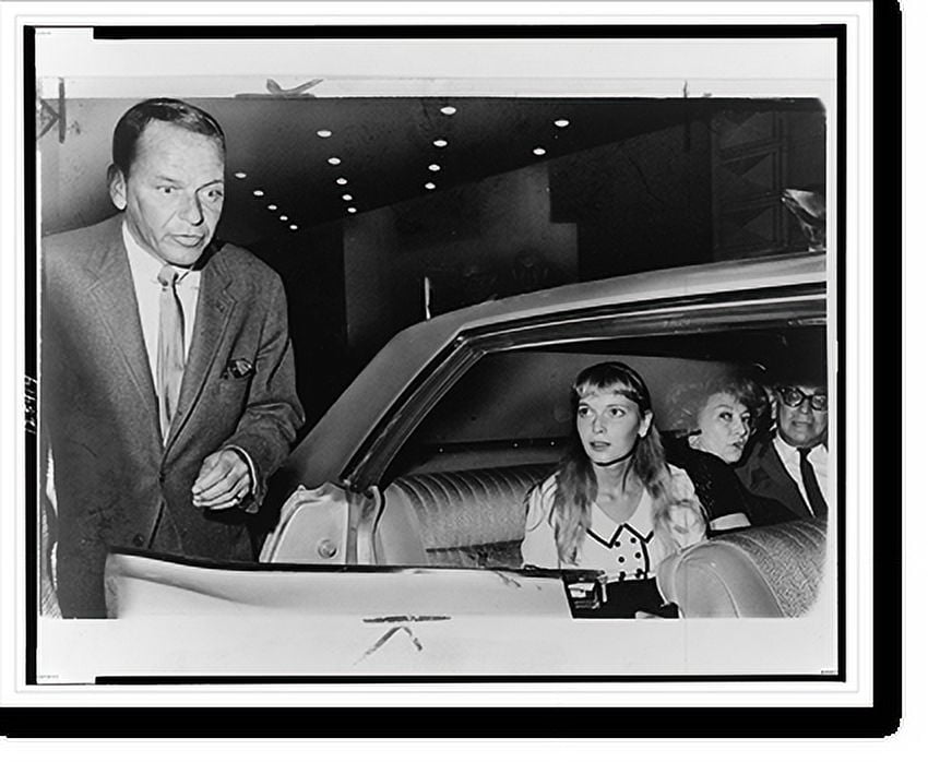 Historic Print, Mia Farrow in the car with unidentified couple, F ...