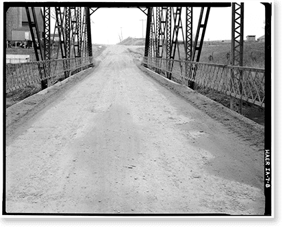 Historic Print, Mill Rock Bridge, Spanning Big Bear Creek, Monmouth ...