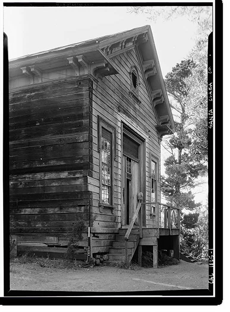 Historic Print, Mine Hill School, New Almaden Quicksilver Mine County ...