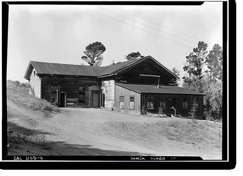 Historic Print, Mine Hill School, New Almaden Quicksilver Mine County ...