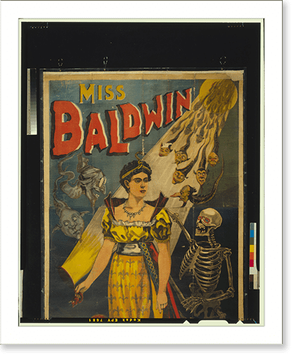 Historic Print, Miss Baldwin, a modern witch of Endor, 16" x 20 ...