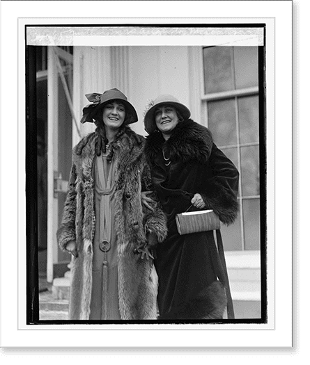 Historic Print, Miss Ruth Malcomson and Mother, Mrs. Augusta Malcomson ...