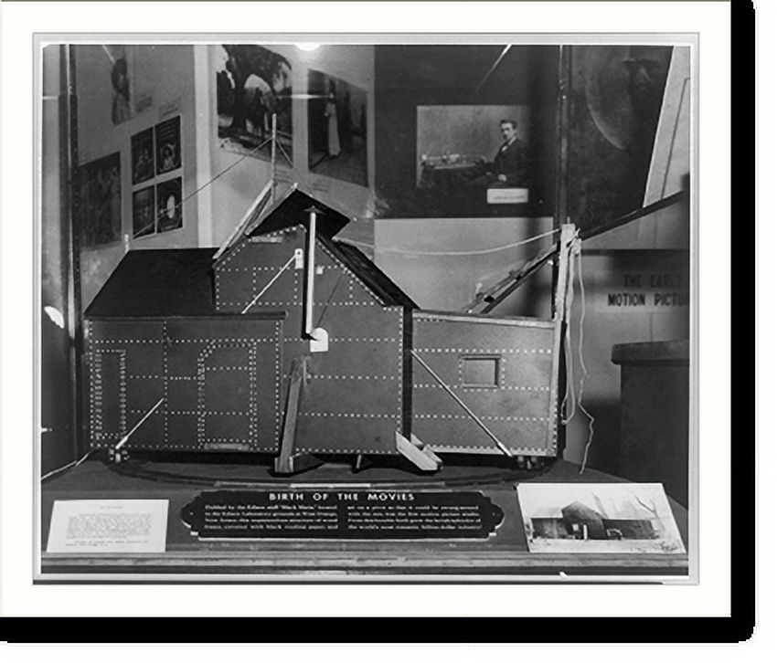 Historic Print, [Model of Edison's first motion picture studio, the ...
