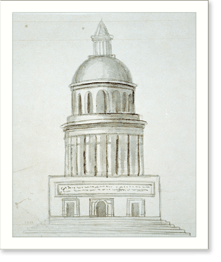 Historic Print, [Monuments, Washington, D.C. Sketch - elevation ...